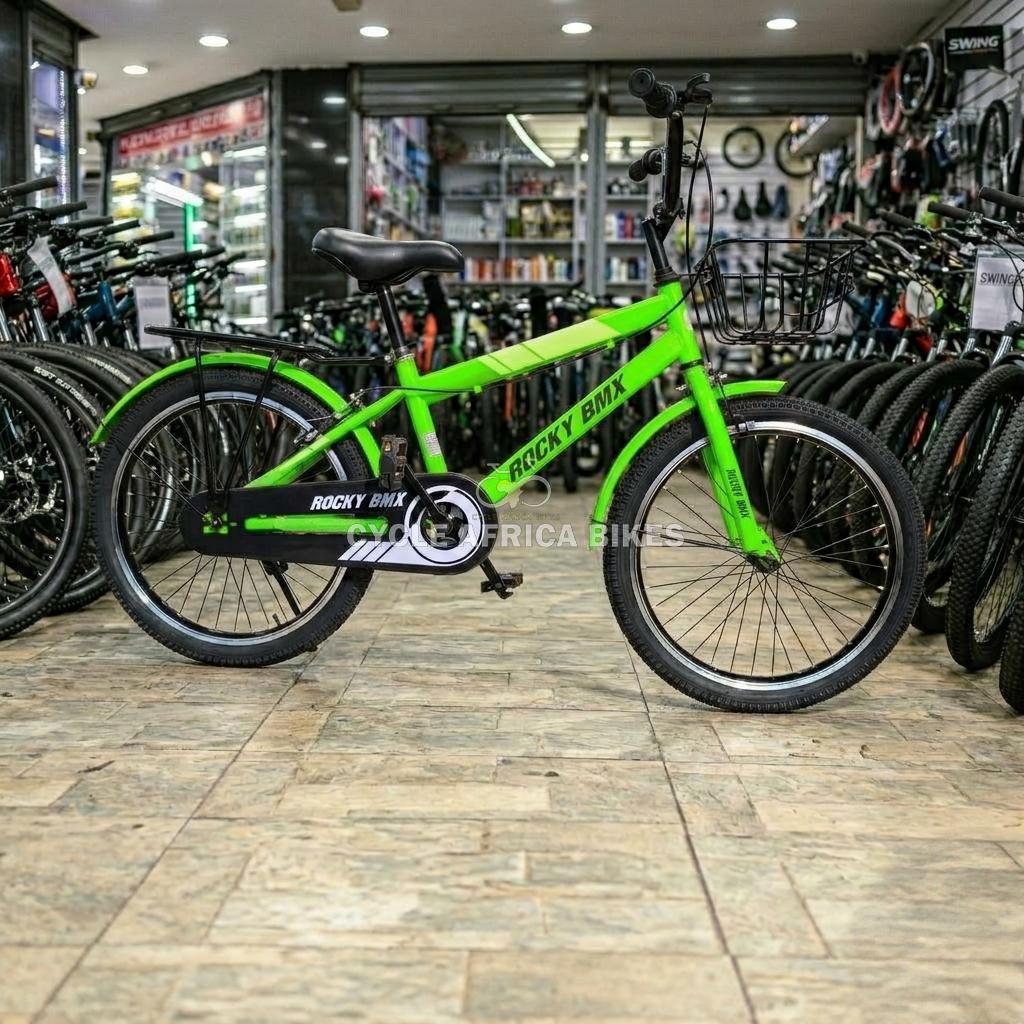 Rocky BMX Kids Bike Size 20 – Red, Blue & Green