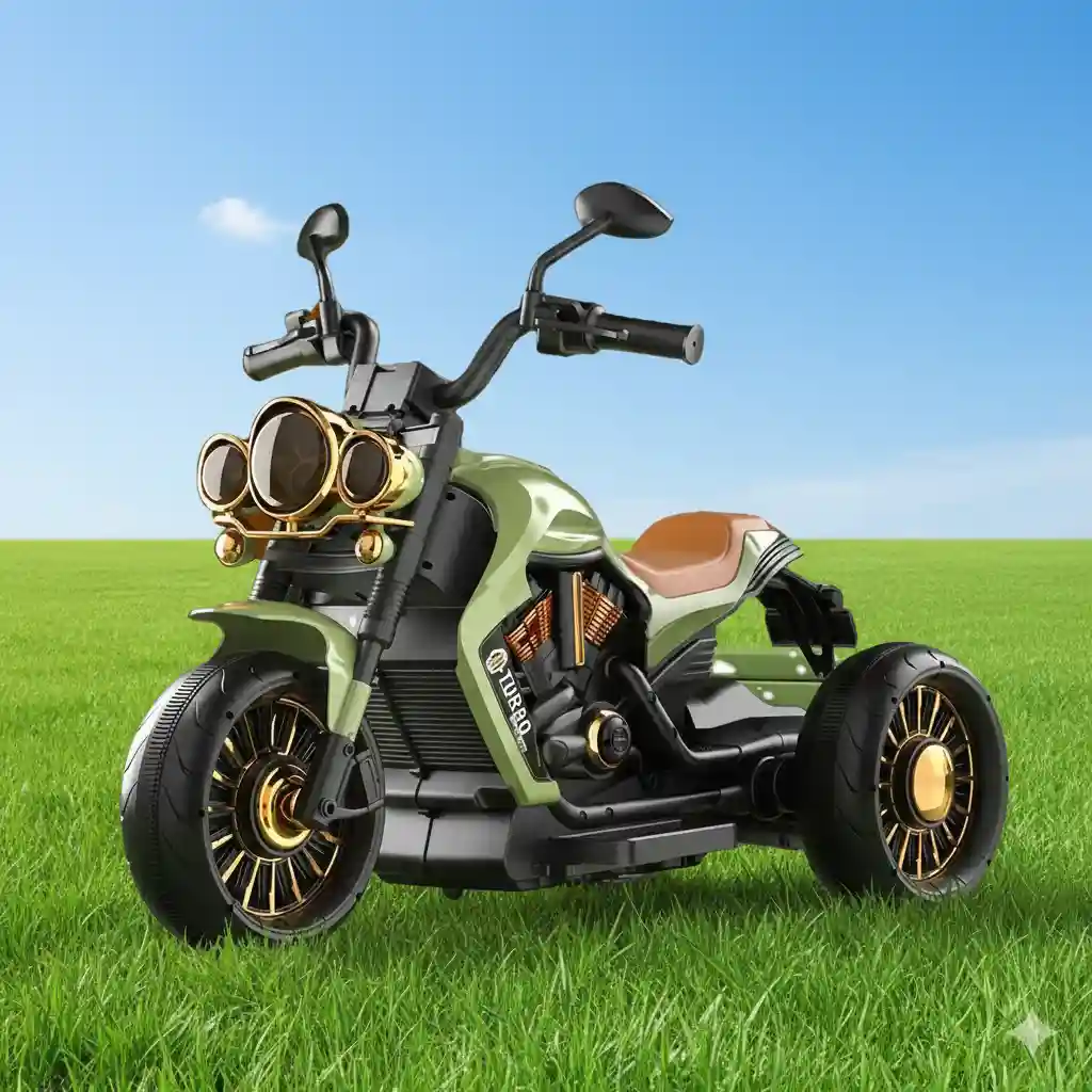 Kids’ Green Electric Ride-On Trike CR – Cycle Africa Bikes