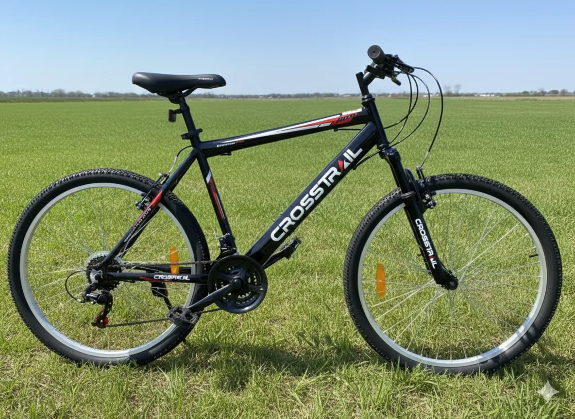 Crosstrail 24″ Black Teen Bicycle- (11-14 years) SM – Cycle Africa Bikes